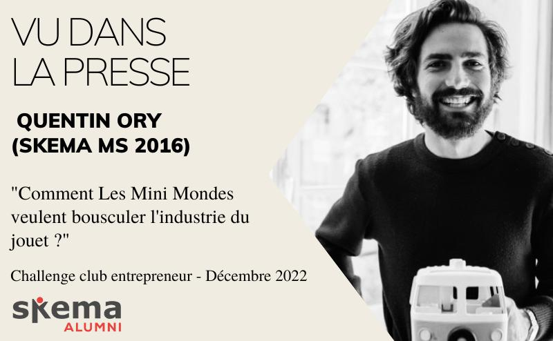 SPOTTED IN THE PRESS: Quentin Ory (MS 2016), co-founder of Les Mini Mondes